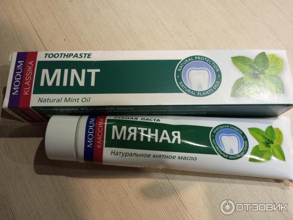 Отзыв о Зубная паста Modum "Мятная" | Чистит хорошо, освежает дыхание ...