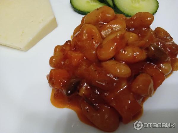 Отзыв о Фасоль с грибами по-гречески "ЕКО" | Вкусная фасоль, но грибов ...