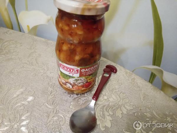 Отзыв о Фасоль с грибами по-гречески "ЕКО" | Вкусная фасоль, но грибов ...