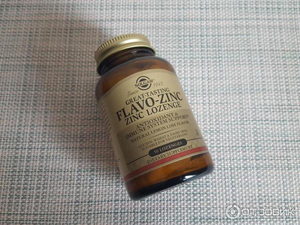 Отзыв о БАД Solgar Flavo-Zinc Lozenges | Пастилки - необычный способ ...