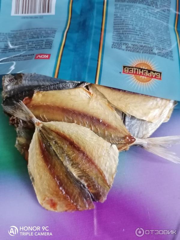 Отзыв о Закуска к пиву Баренцев "Ставридка серебристая солено-сушеная ...