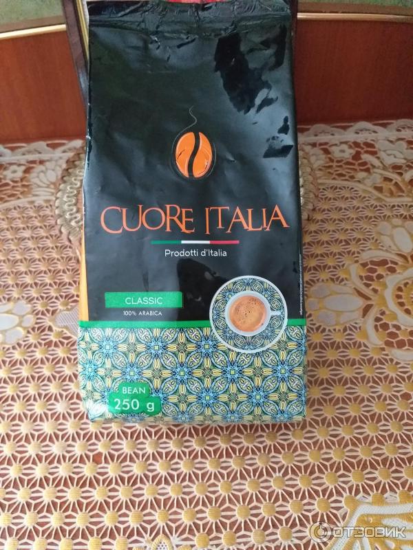 Отзыв о Кофе жареный в зернах Cuore Italia | Не идеальный, но вполне ...