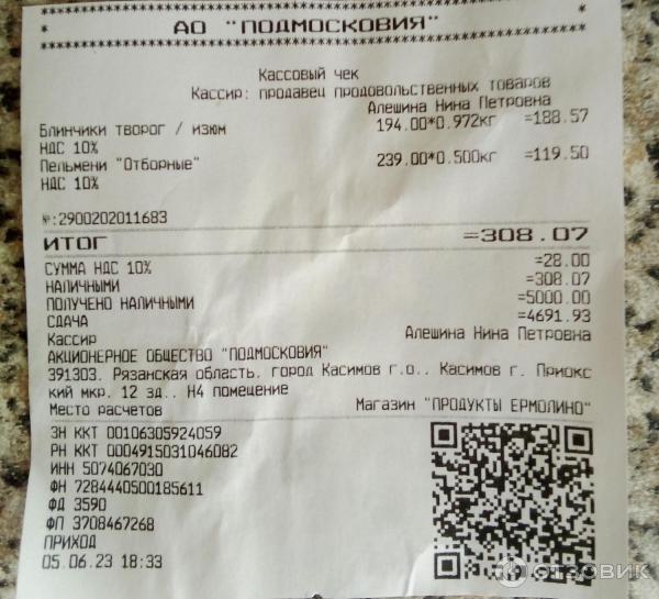 Отзыв о Блинчики Ермолино с творогом и изюмом | Не понравились: толстое ...