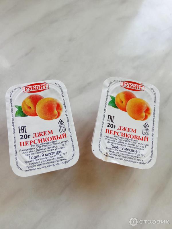 Отзыв о Джем порционный Руконт | Очень вкусно. Удобно. Но, маловато.