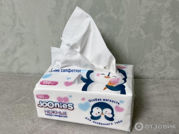 Отзыв о Салфетки бумажные Joonies Сухие нежные трехслойные | Самые ...