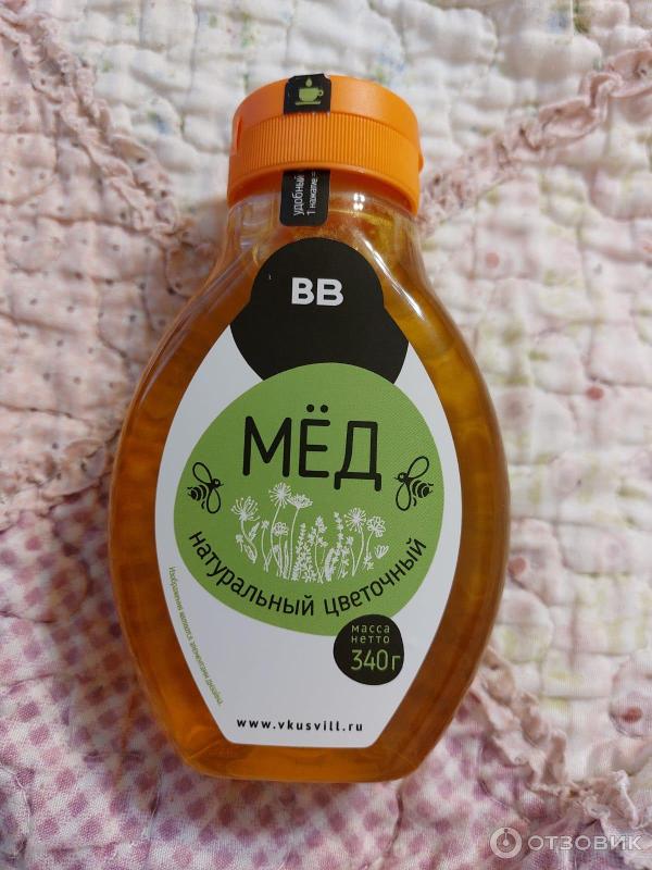 Отзыв о Мед натуральный цветочный ВкусВилл | Отличный