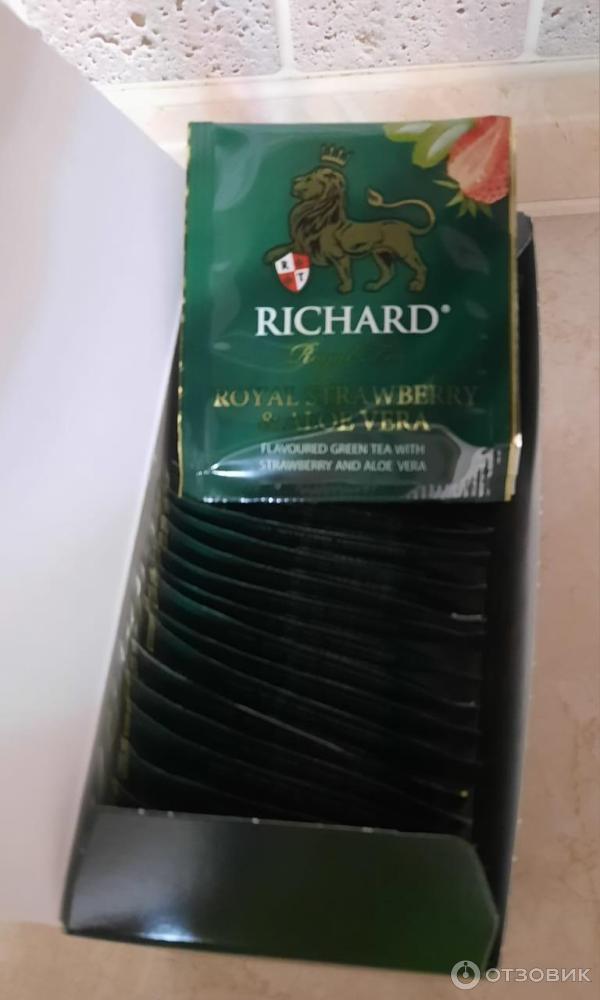 Отзыв о Чай зеленый Rishard Royal strawberry & aloe Vera | Пейте Чай ...