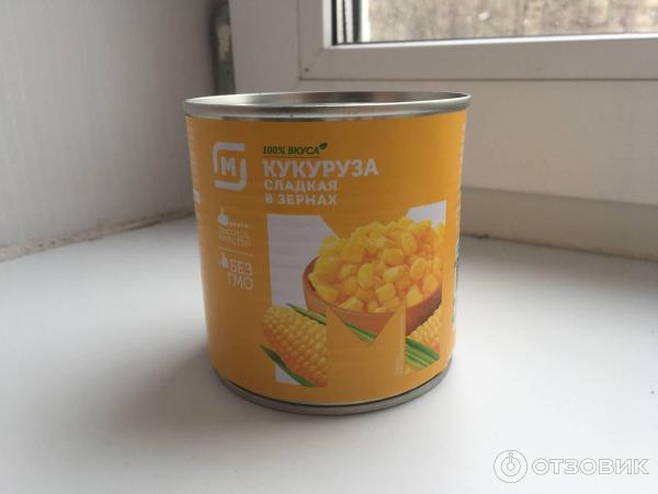 Отзыв о Кукуруза сладкая в зернах Магнит Хорошая кукурузка для салатов