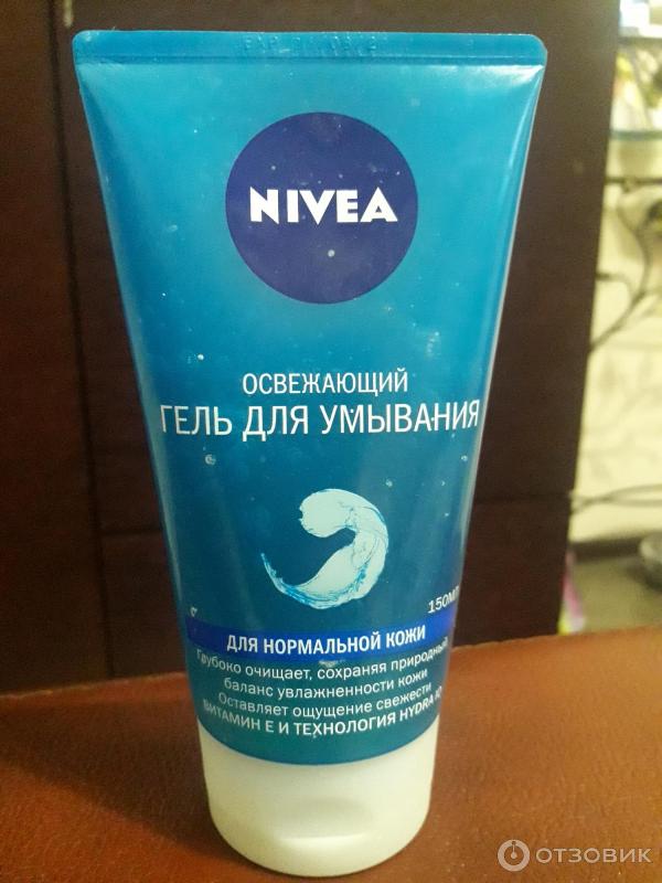 Отзыв о Освежающий гель для умывания Nivea с витамином E и Hydra IQ ...