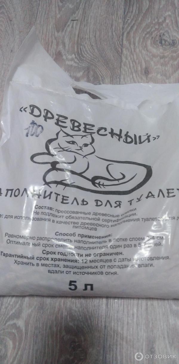 Отзыв о Наполнитель для кошачьего туалета Термофинсервис "Древесный ...