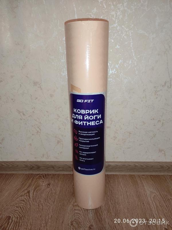 Отзыв о Коврик для йоги и фитнеса GO FIT Premium Yoga Mat | отличный ...