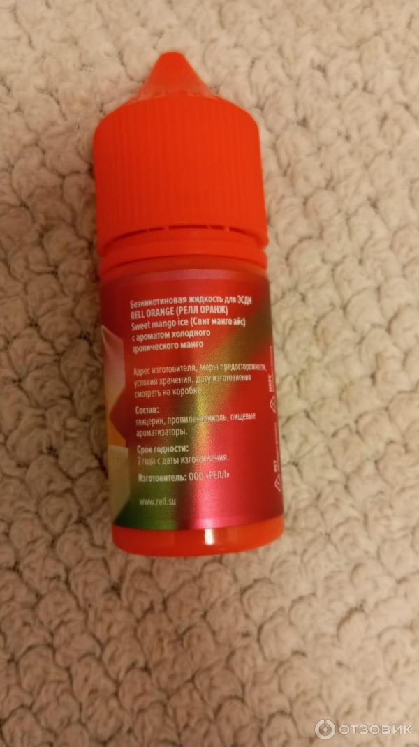Отзыв о Жидкость для электронных сигарет Rell Sweet Mango Ice | не стоит своих денег