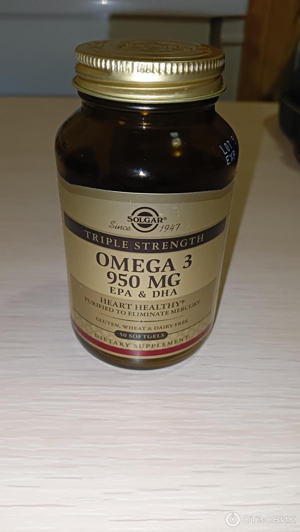 Отзыв о БАД Solgar Omega-3 | Очень нужный элемент