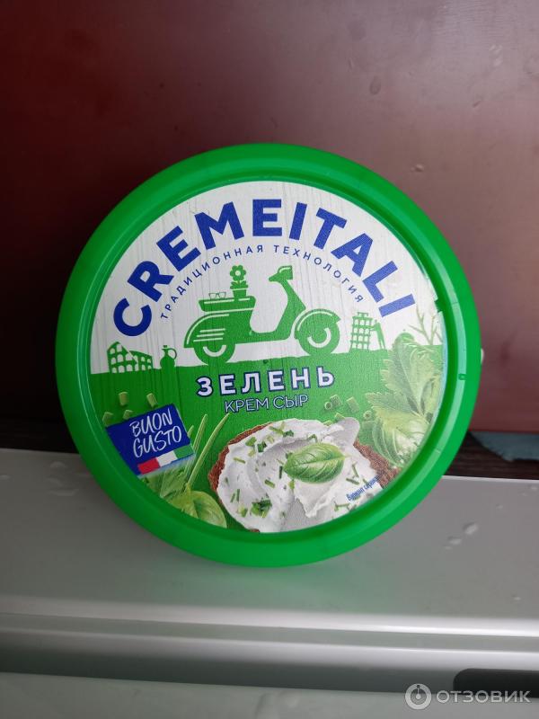 Отзыв о Творожный сыр Cremeitali крем-сыр с зеленью | Очень хорош!