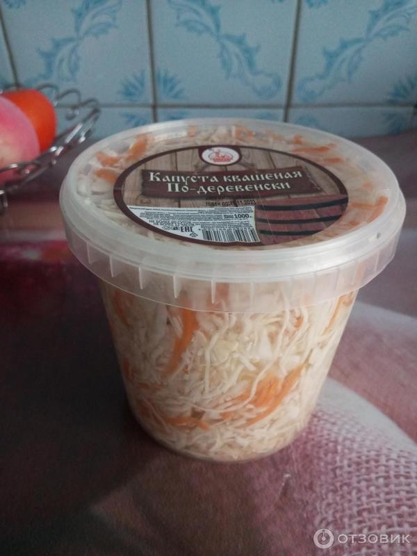 Отзыв о Капуста квашеная по-деревенски "Северная земля" | Вкусно и много