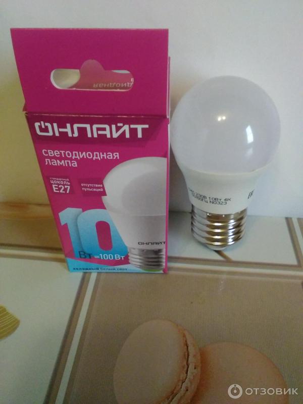 Отзыв о Светодиодная лампа ОНЛАЙТ E27 | Холодный белый свет. Нет ...