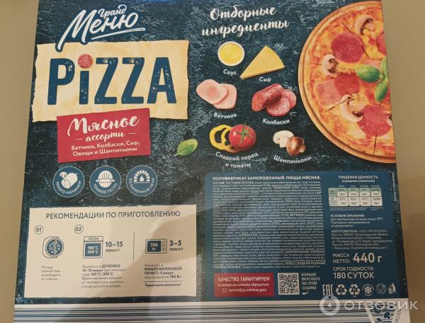 Отзыв о Пицца Гранд Меню "Мясное ассорти" | Для замороженной пиццы ...