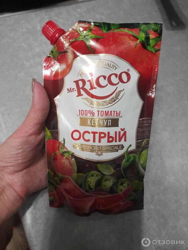 Отзыв о Кетчуп Mr.Ricco "Острый" | Хороший кетчуп с неплохим составом
